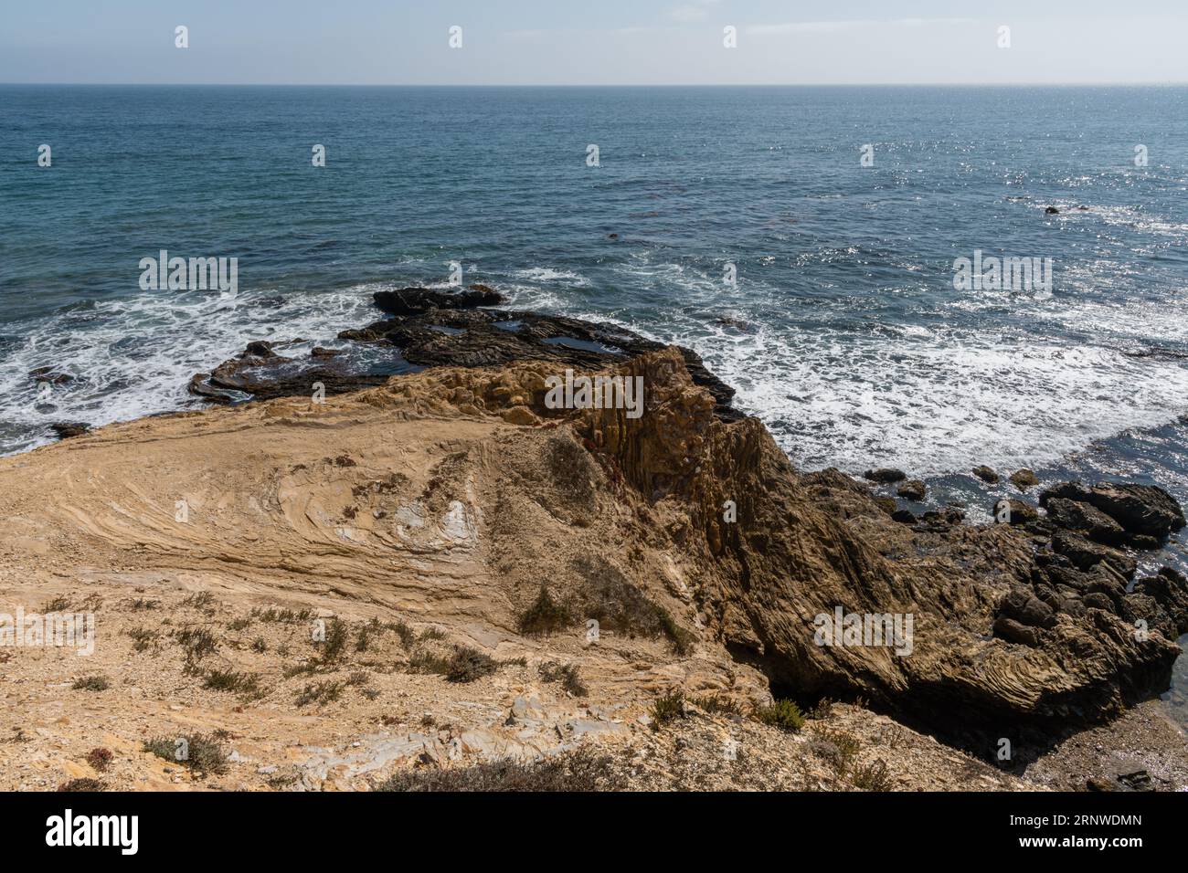 Scenic rocks near the Observation Point the the Crystal Cove Beach ...
