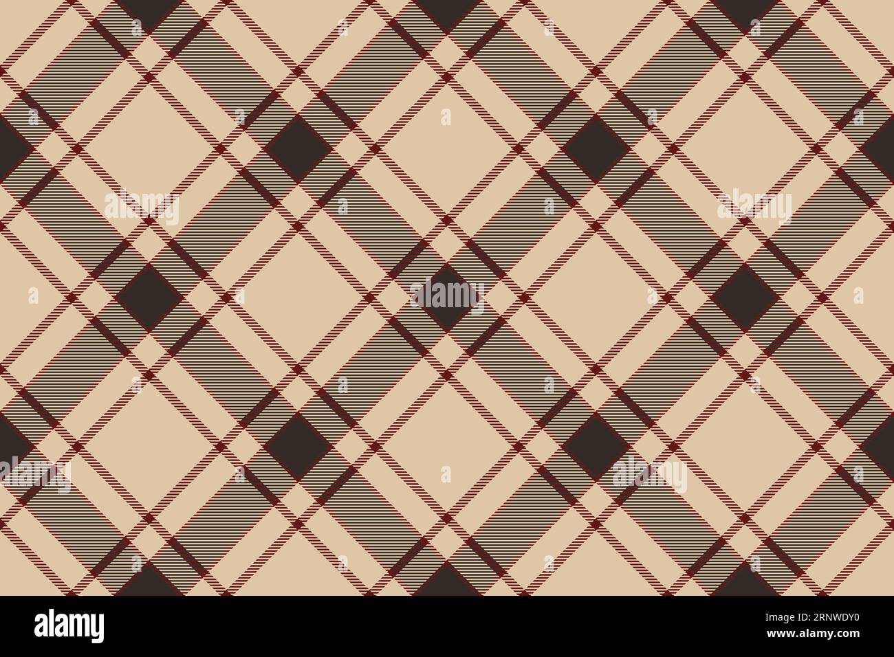 Tartan plaid background, diagonal check seamless pattern. Vector fabric ...