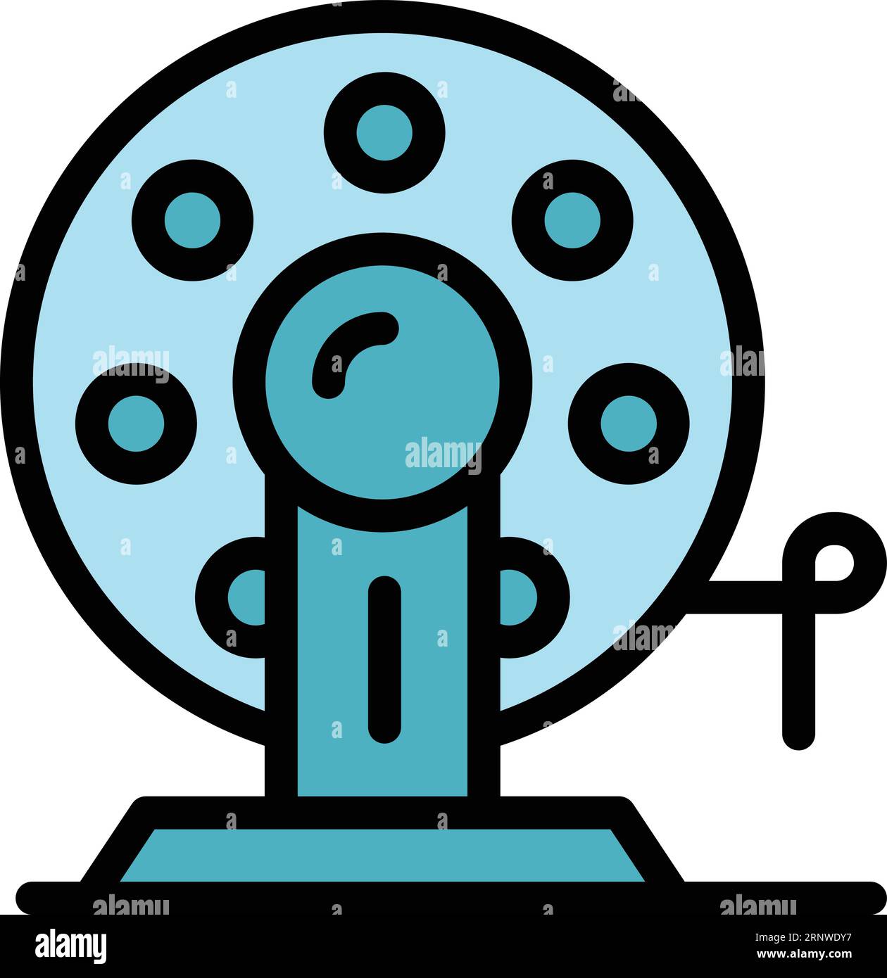 3d printer roll icon outline vector. Engine print. Motor future color ...