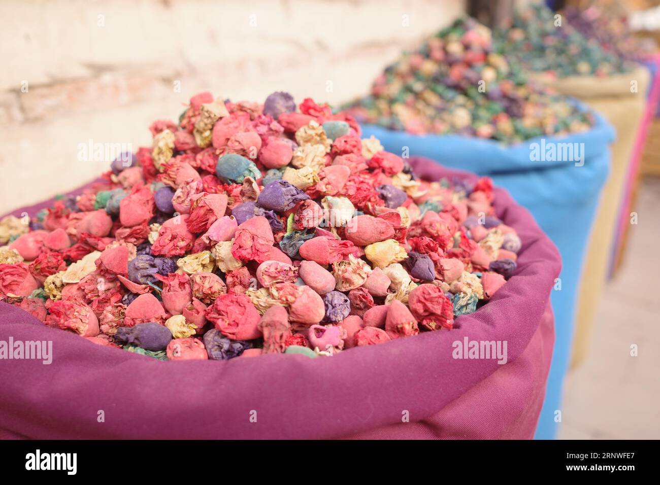Marrakech, Morroco - Fresh produce on sale in the Marrakech Medina ...