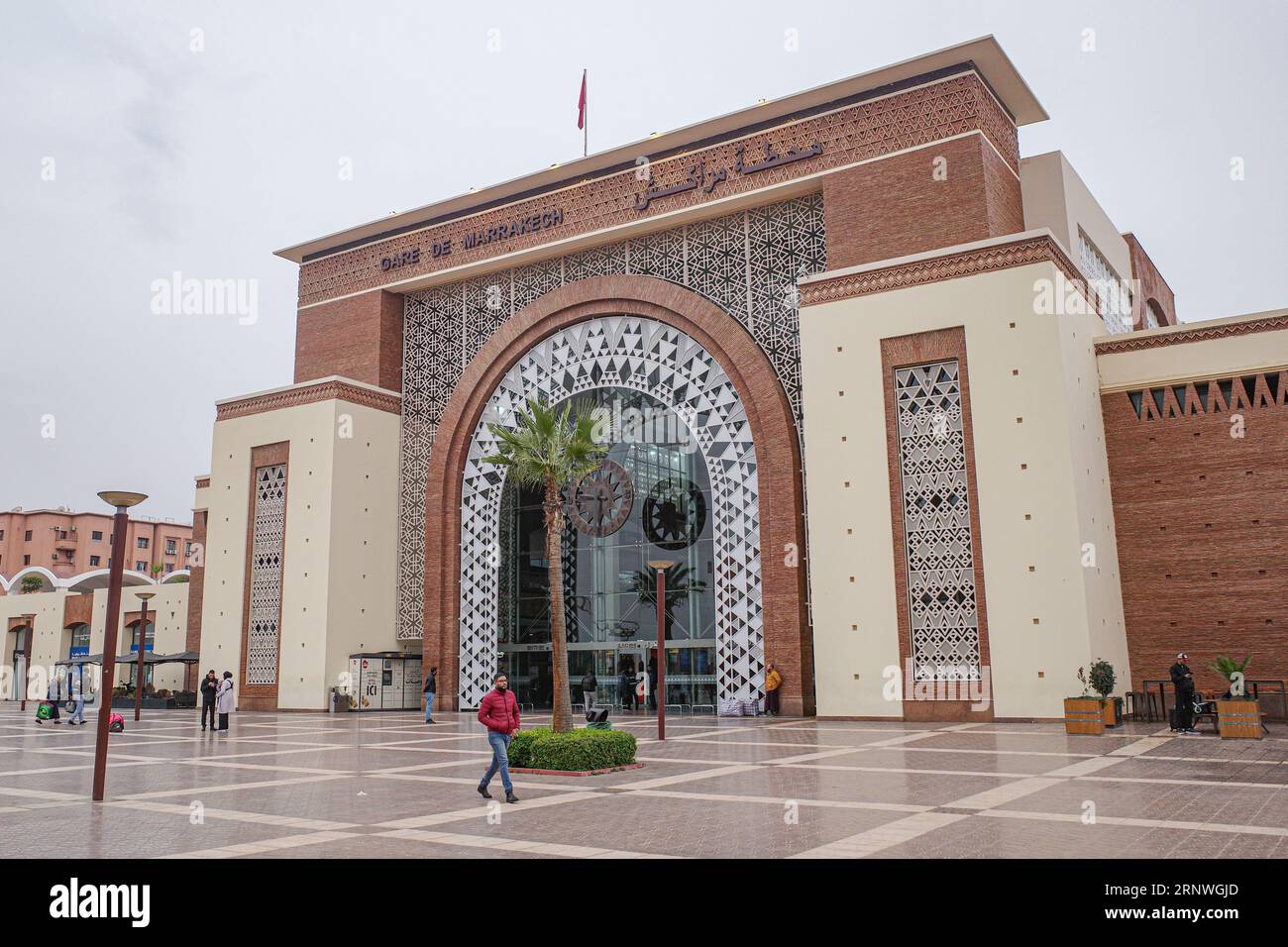 Marrakech, Morocco - Feb 9, 2023: Gare de Marrakech, Marrakech central ...