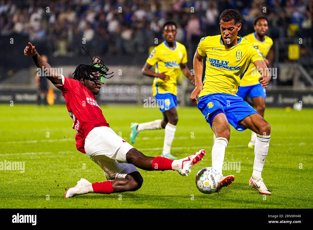 Waalwijk, Netherlands. 02nd Sep, 2023. WAALWIJK, NETHERLANDS - SEPTEMBER 2: Johan Bakayoko of ...