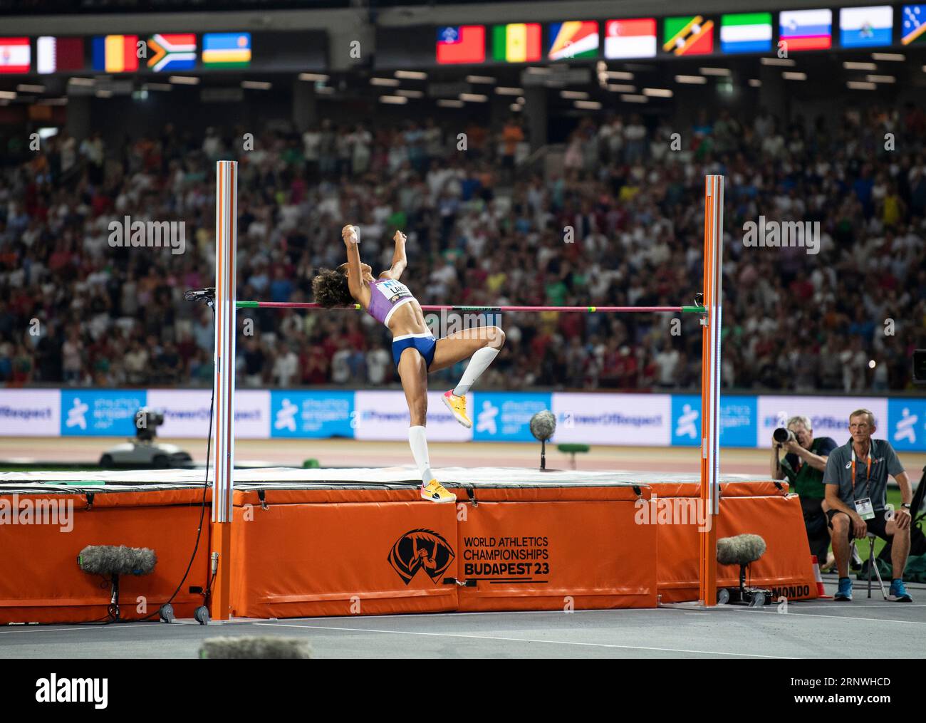 Morgan Lake of GB & NI competing in the women’s high jump final on day ...