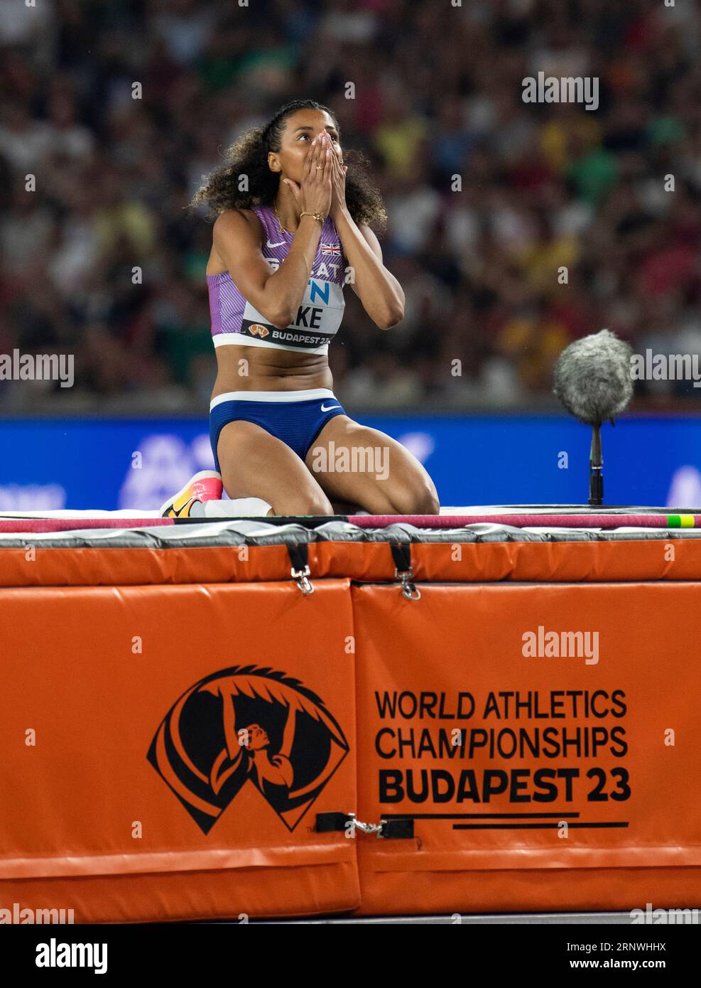 Morgan Lake of GB & NI competing in the women’s high jump final on day ...