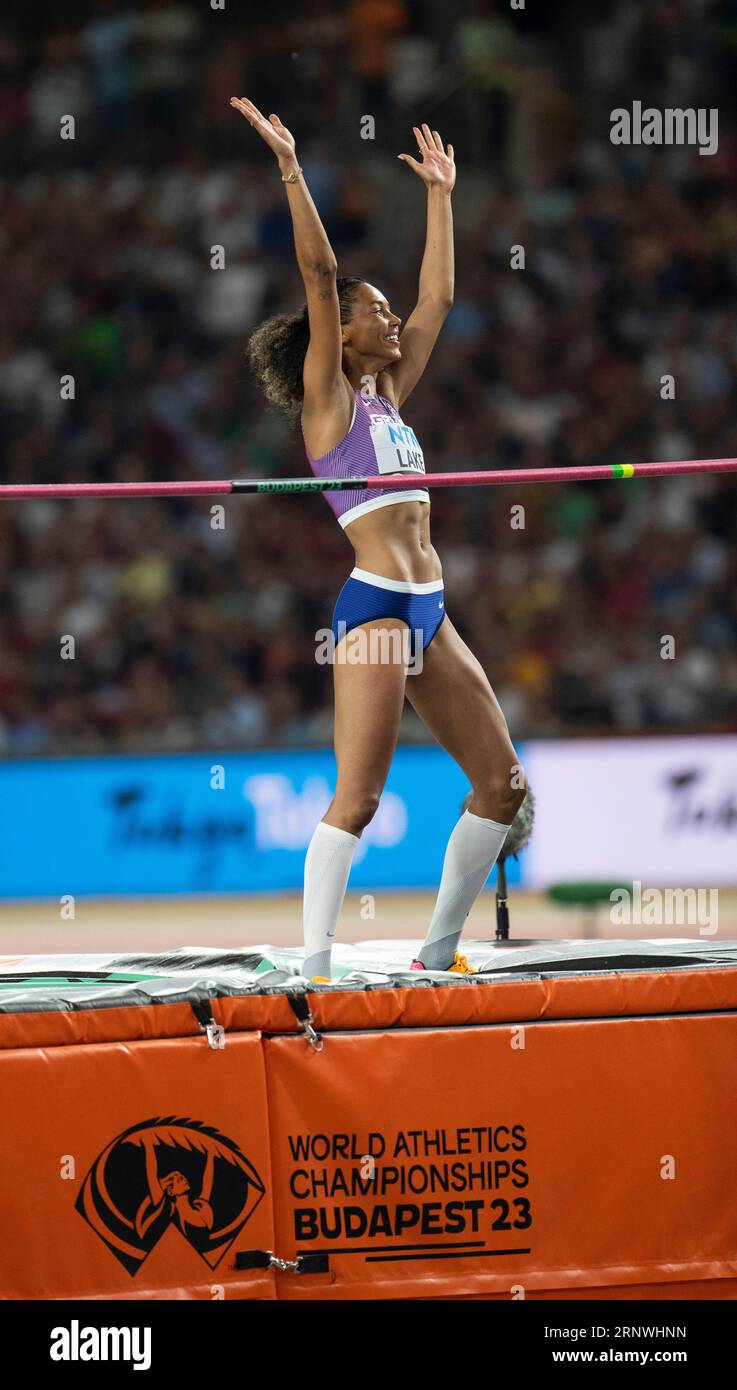 Morgan Lake of GB & NI competing in the women’s high jump final on day ...