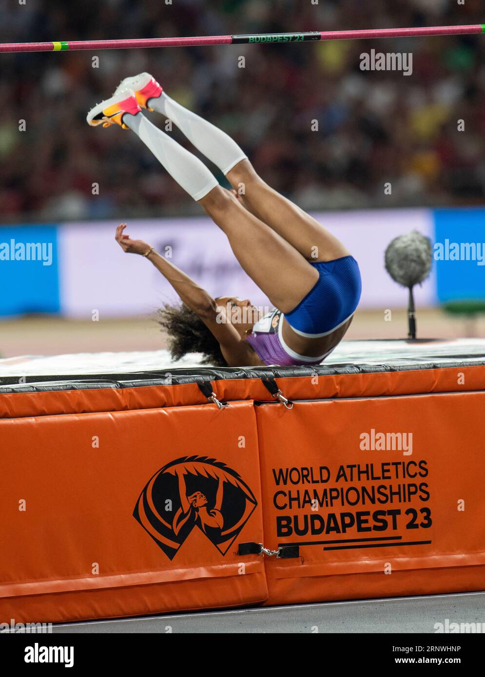 Morgan Lake of GB & NI competing in the women’s high jump final on day ...