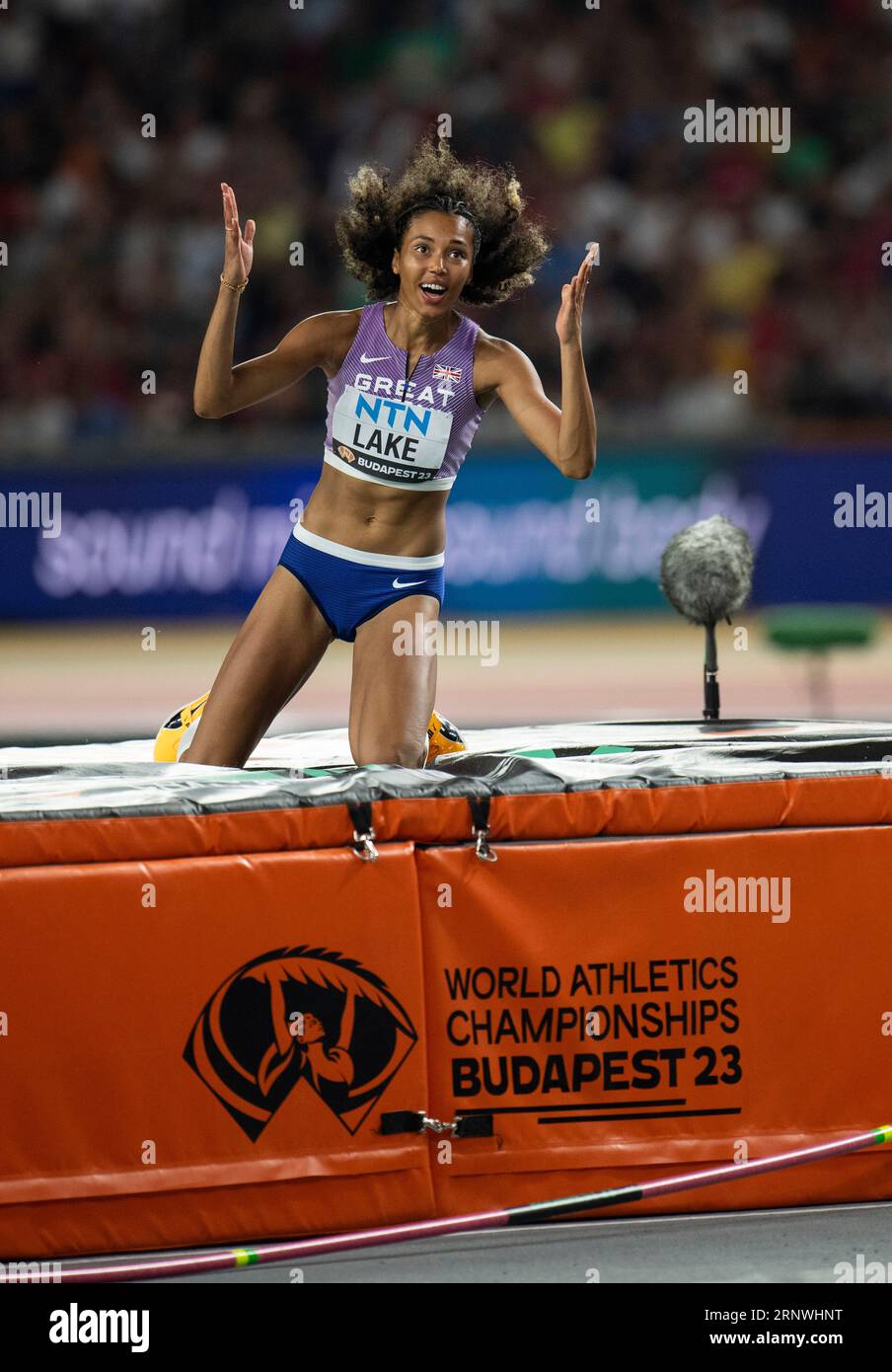 Morgan Lake of GB & NI competing in the women’s high jump final on day ...