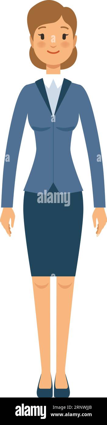 Corporate female worker character. Woman in formal suit Stock Vector ...