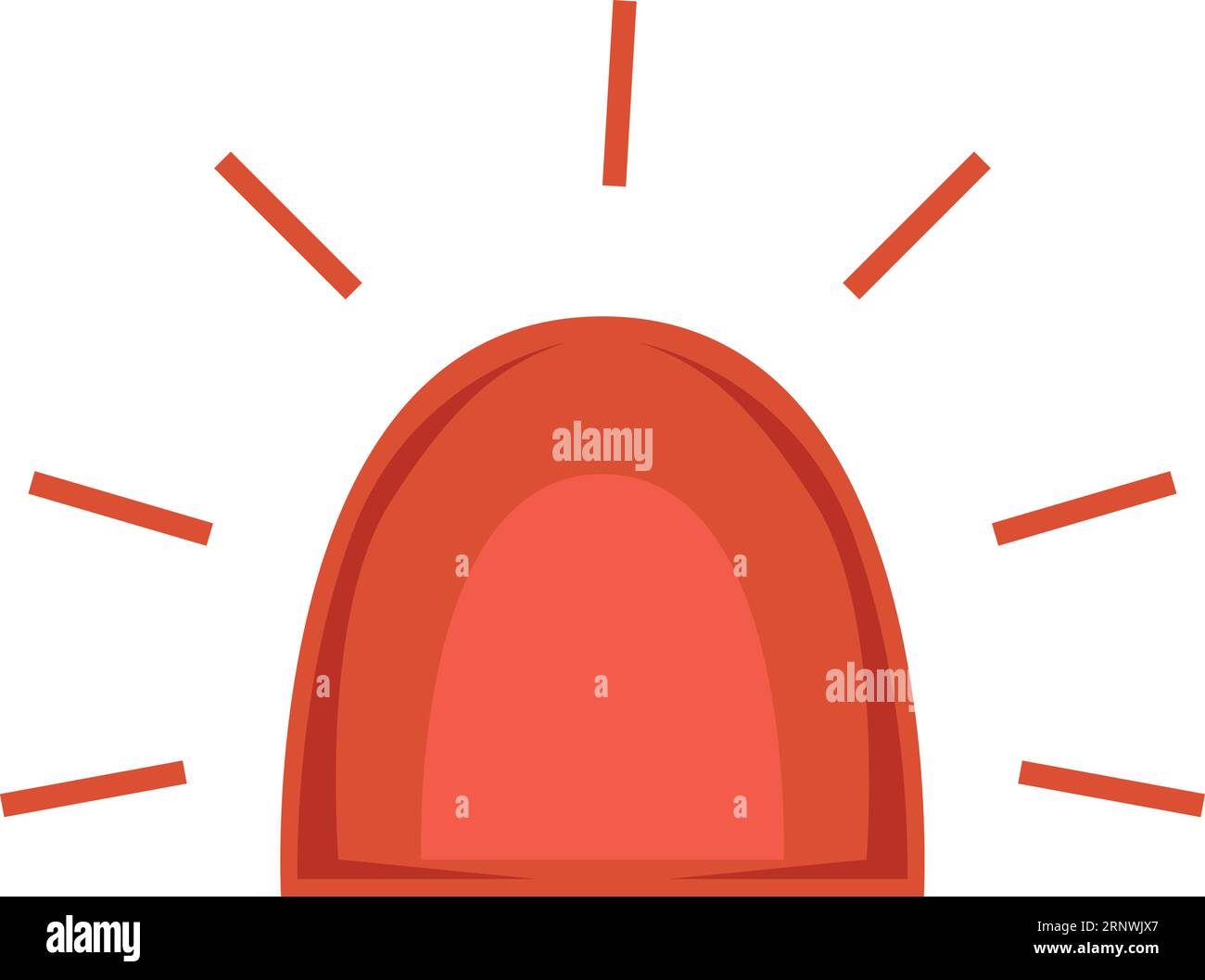 Alarm red light icon. Alert lamp. Siren symbol Stock Vector Image & Art ...