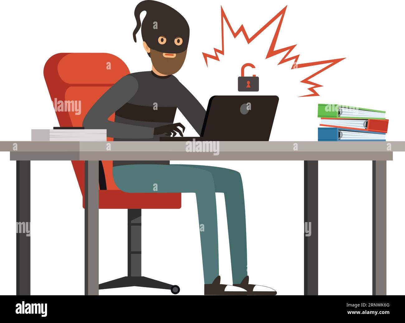 Computer hacking personal information Cut Out Stock Images & Pictures ...