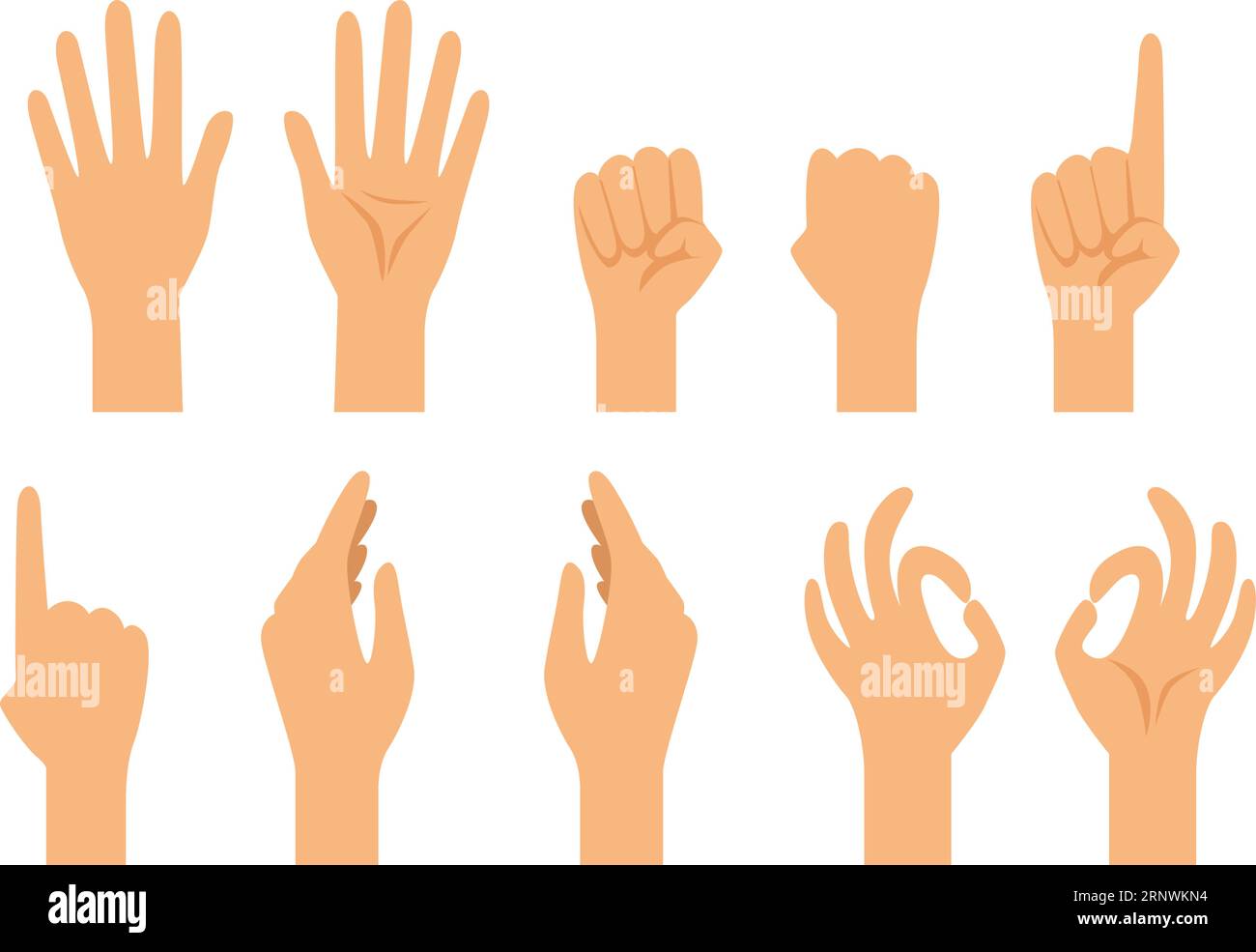 Various hand gestures hi-res stock photography and images - Alamy