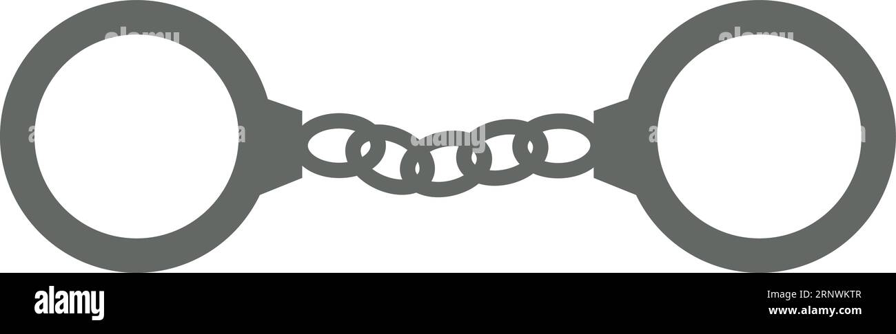 Handcuffs icon. Arrest symbol. Crime justice sign Stock Vector Image ...
