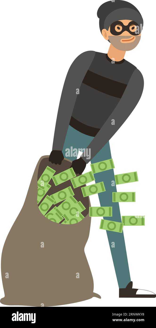 Bank robbery concept design Cut Out Stock Images & Pictures - Alamy