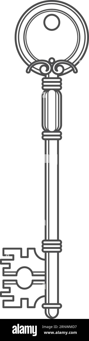 One line drawing key hi-res stock photography and images - Alamy