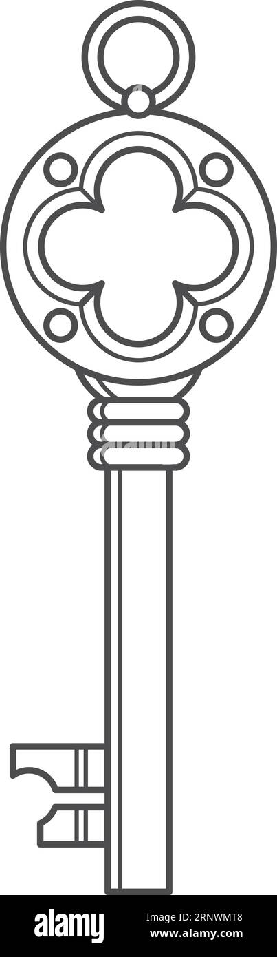 One line drawing key hi-res stock photography and images - Alamy