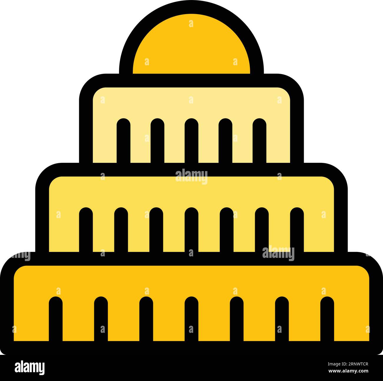 Krakow cathedral icon outline vector. Map polish. Skyline city color ...