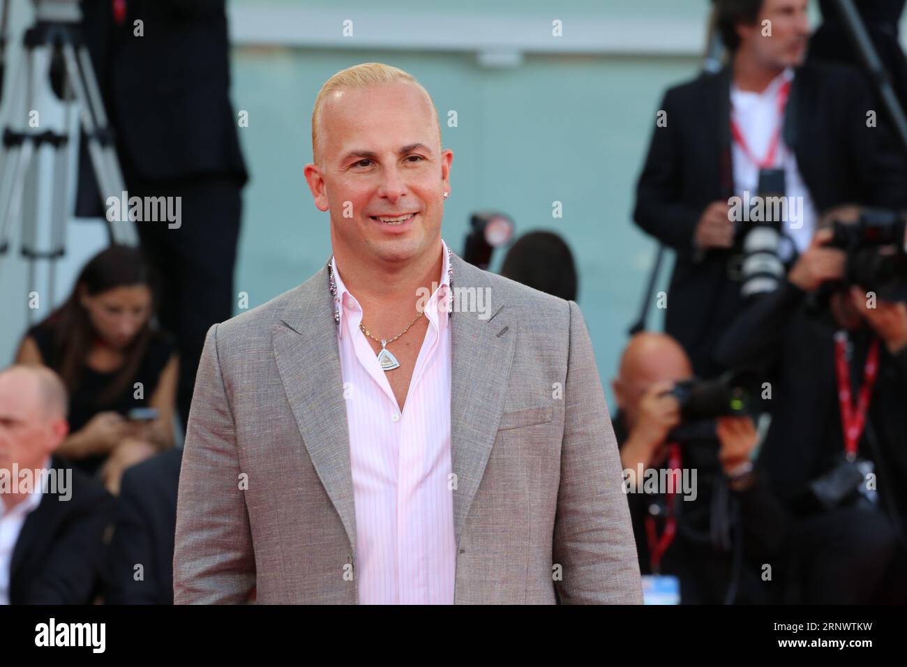 Venice, Italy, 2nd September, 2023. Yannick Nézet-Séguin arriving on the red carpet for the film ...
