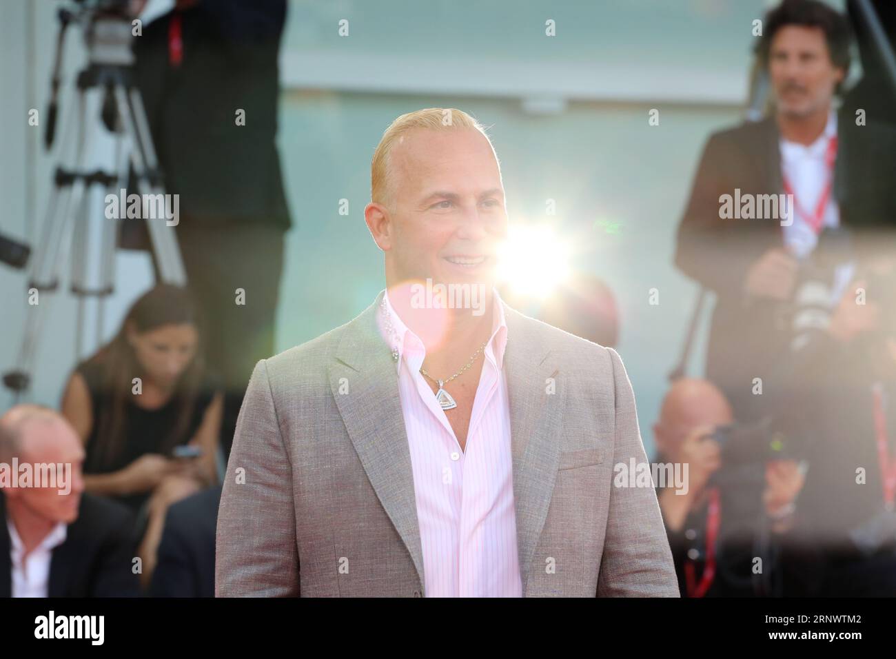 Venice, Italy, 2nd September, 2023. Yannick Nézet-Séguin arriving on the red carpet for the film ...