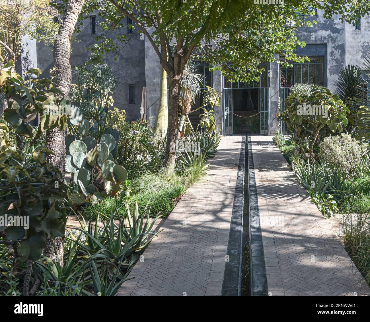 Marrakech, Morocco - Feb 21, 2023: Le Jardin Secret (The Secret Garden ...