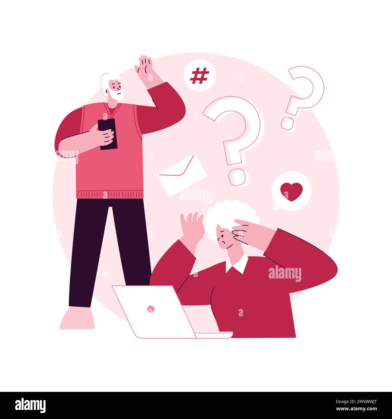 Low-technical communication abstract concept vector illustration ...