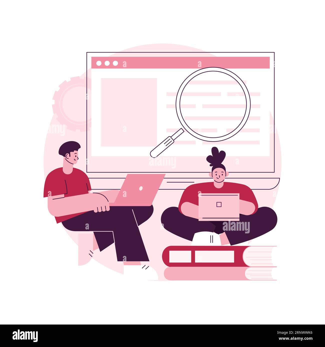 Computer Lab abstract concept vector illustration. Advanced computer ...