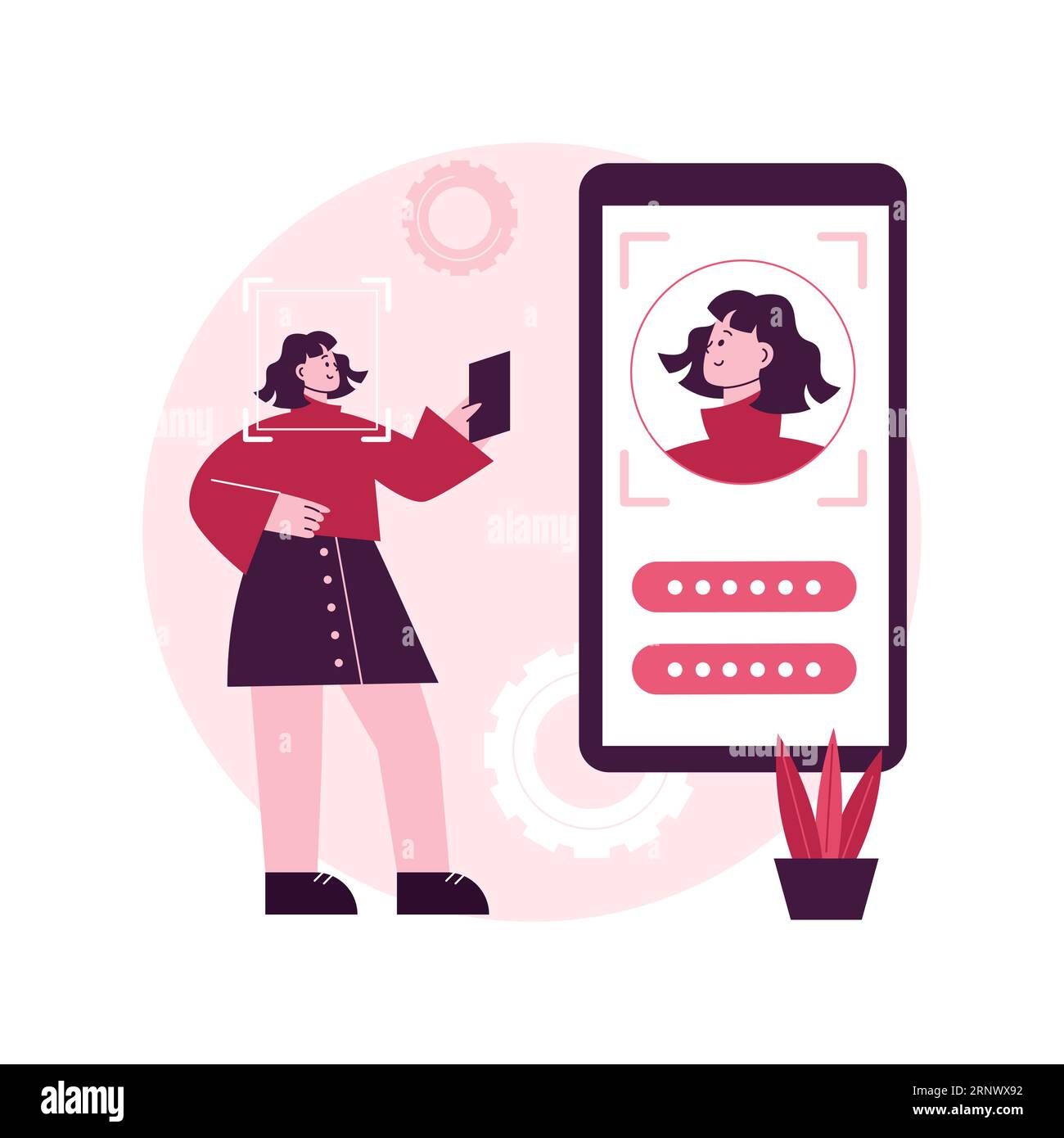 Verification technologies abstract concept vector illustration ...