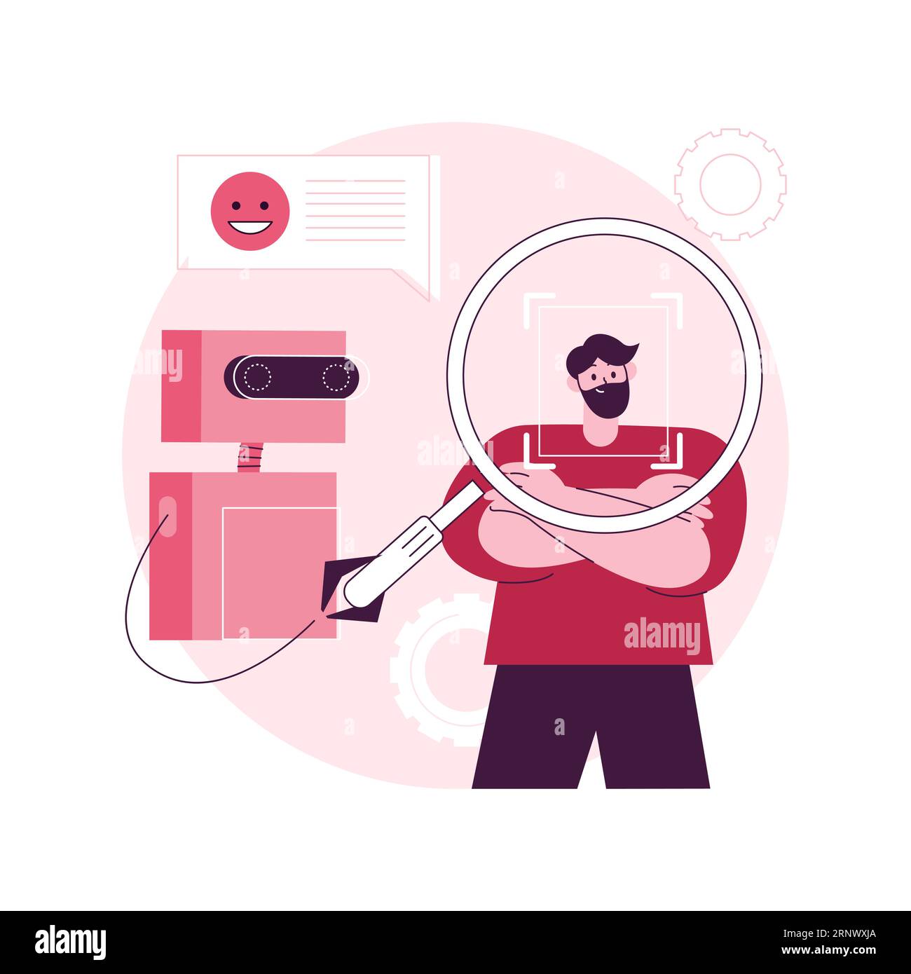 Affective Computing Abstract Concept Vector Illustration Recognize