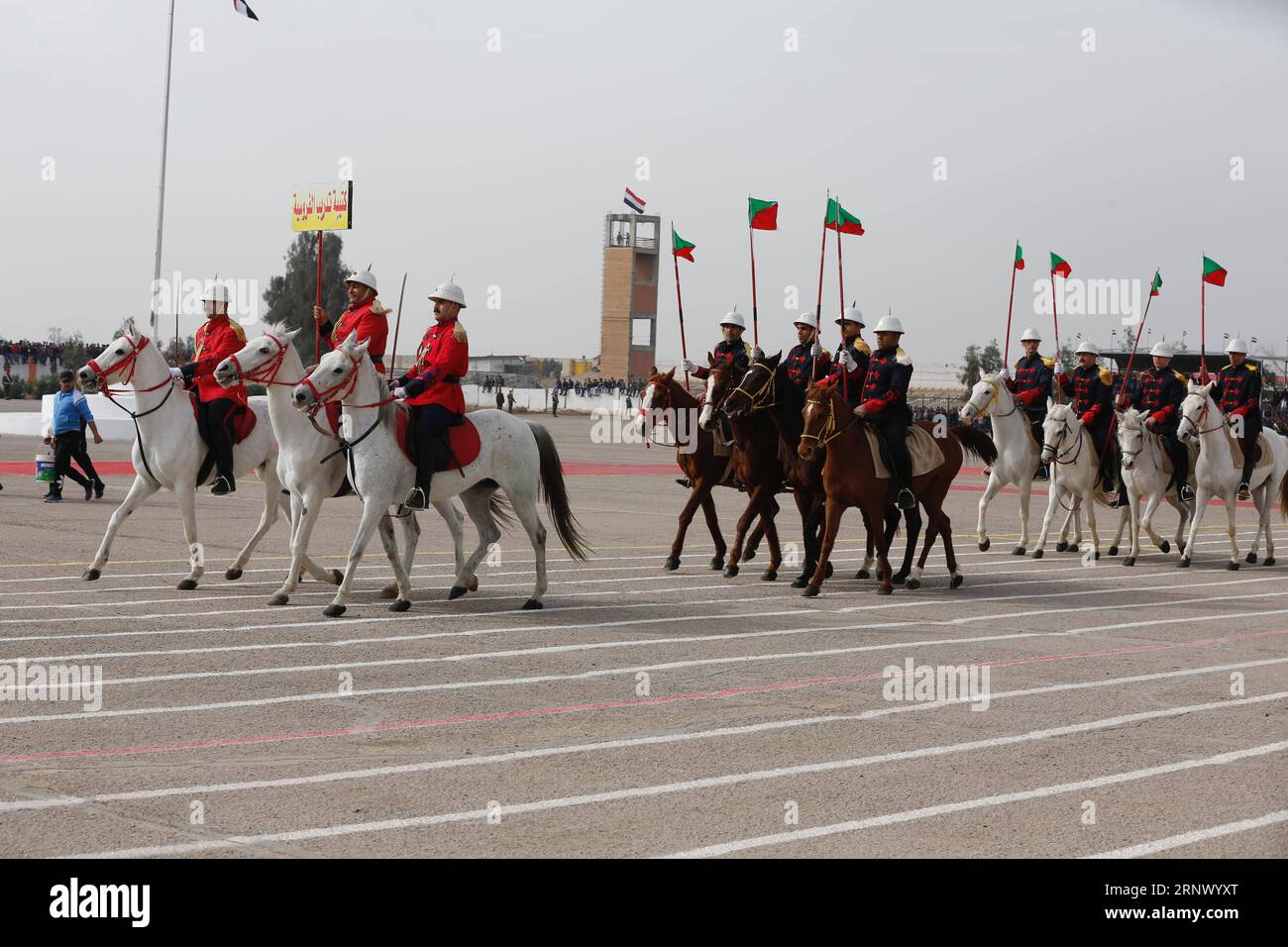 (180106) -- BAGHDAD, Jan. 6, 2018 -- Iraqi soldiers take part in a ...