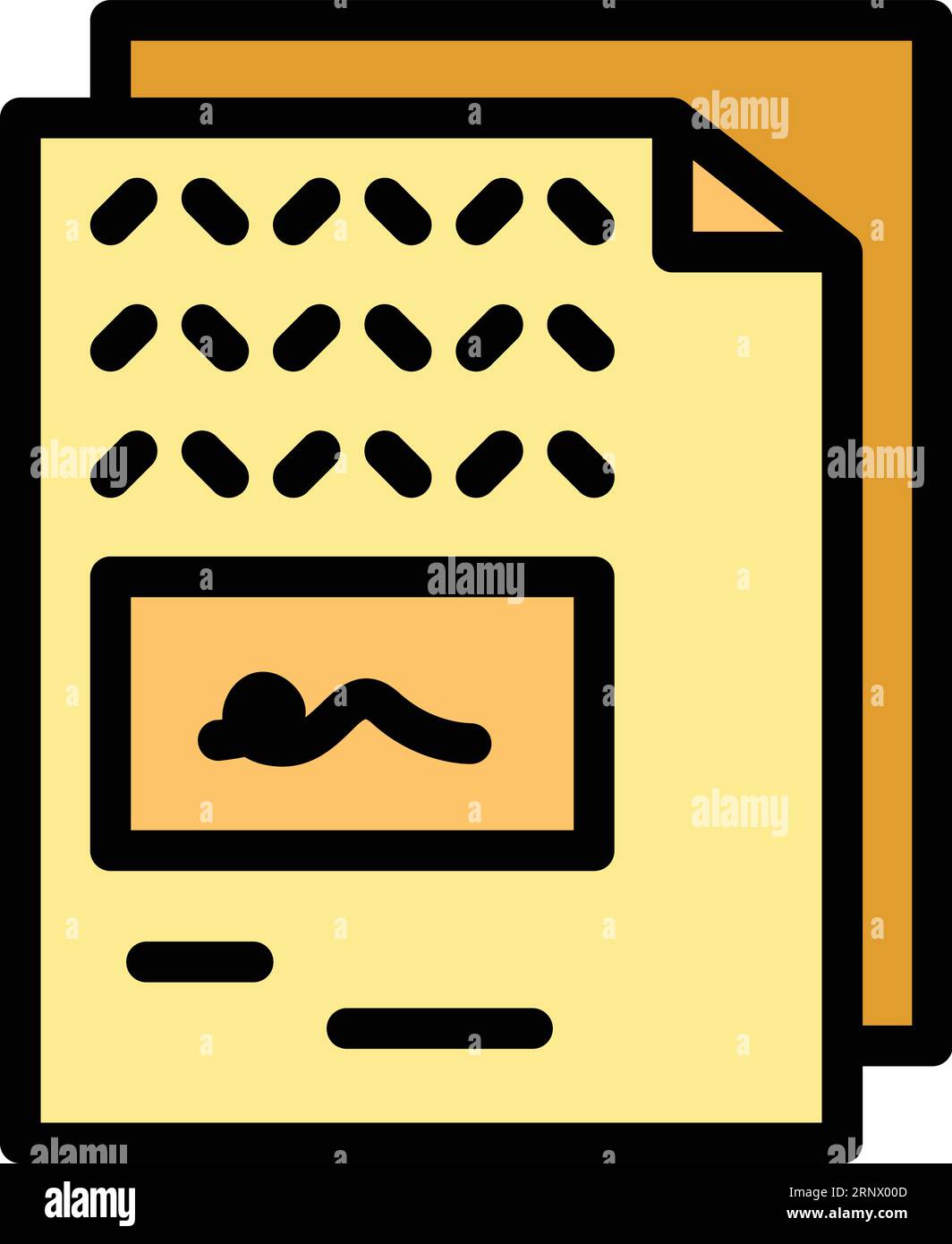 Software paper icon outline vector. Computer process. Web work color ...