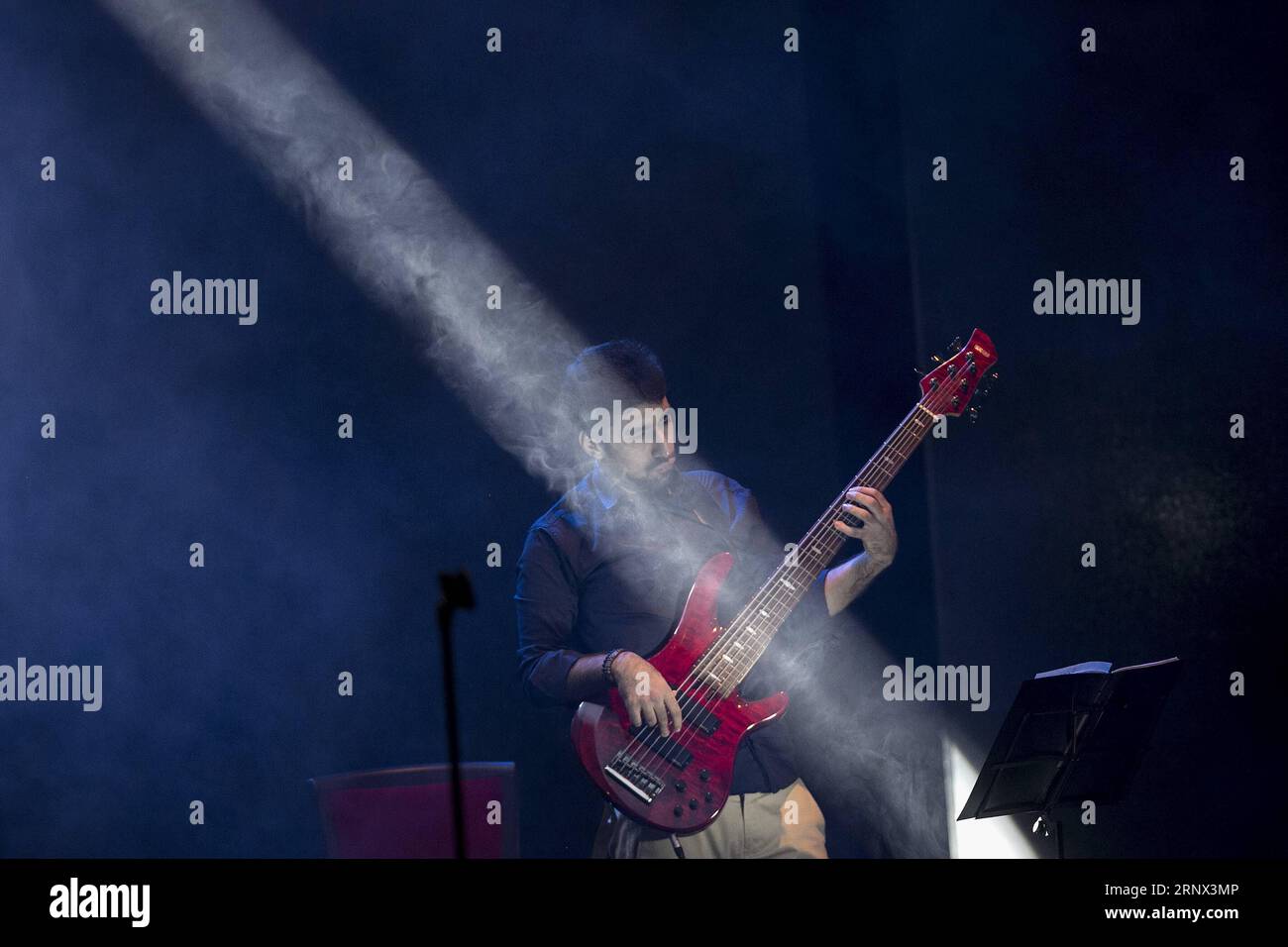 (180111) -- TEHRAN, Jan. 11, 2018 -- An Iranian musician performs at a ...