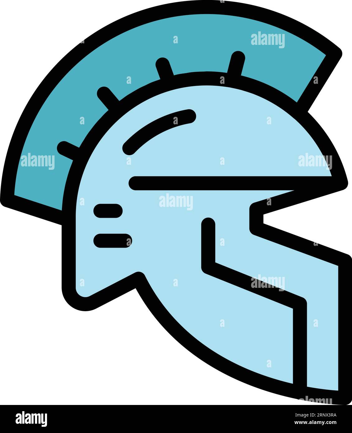 Athens warrior helmet icon outline vector. Greek building. Temple greek ...