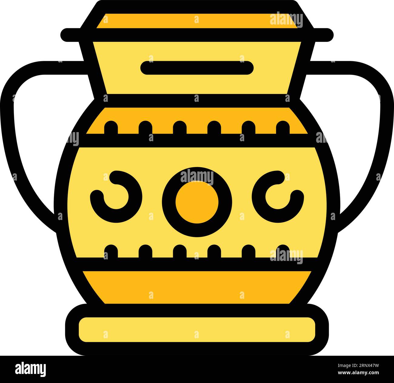 Justice vase greek icon outline vector. Roman palace. Ancient temple ...