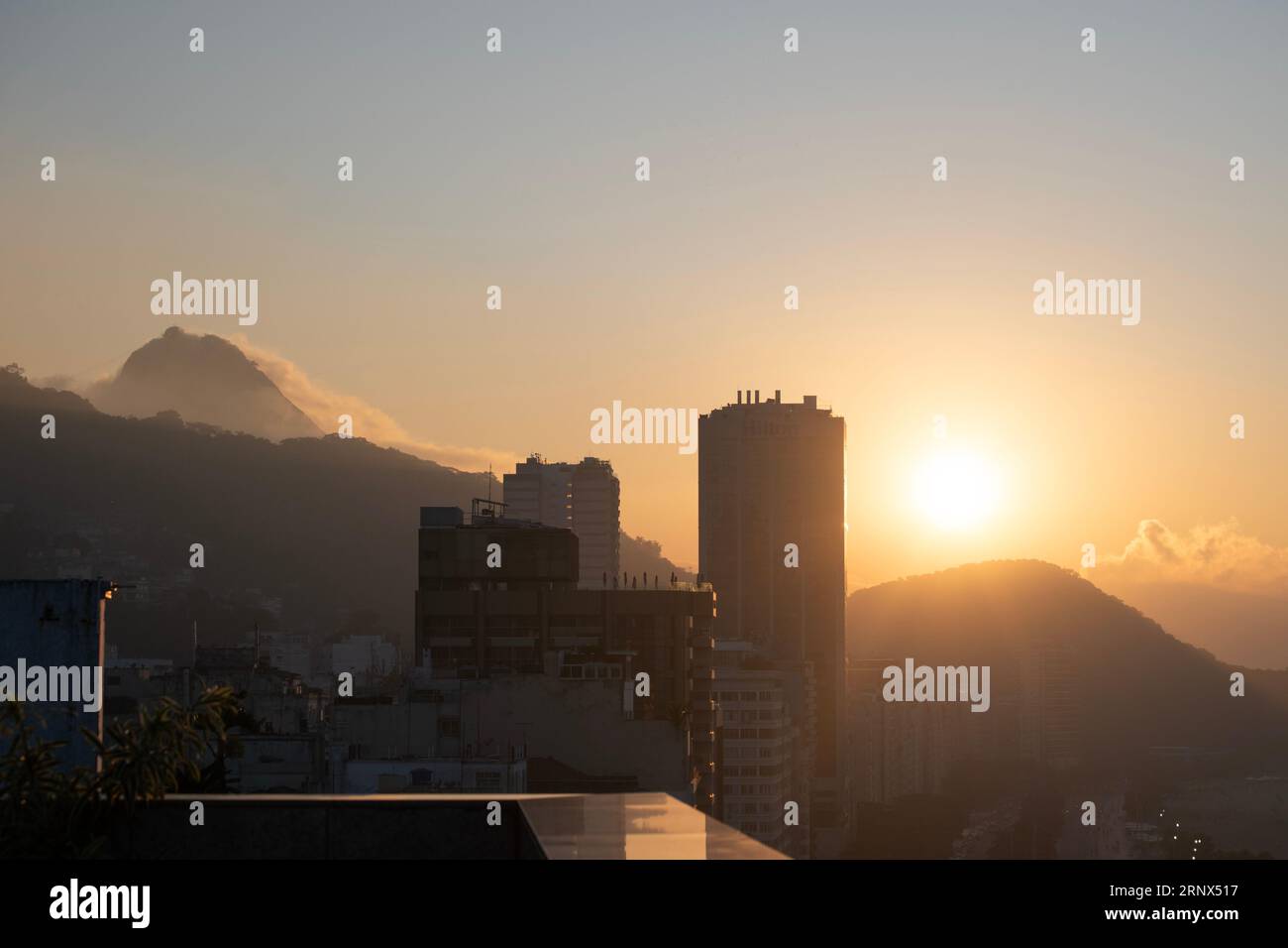 Rio de Janeiro, Brazil: city skyline with the Sugarloaf Mountain and ...