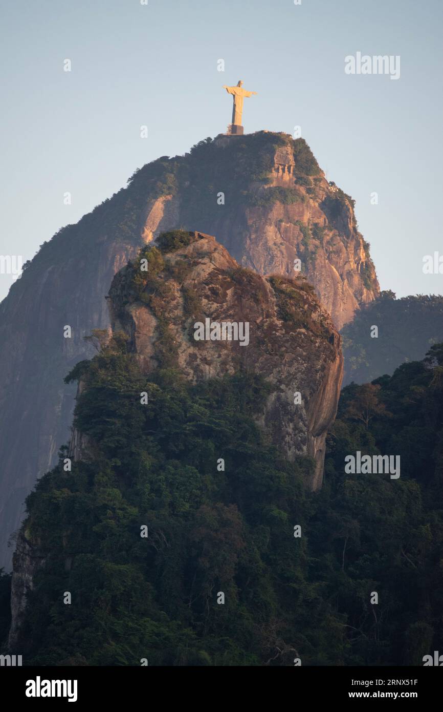 Rio de Janeiro, Brazil: skyline at dawn, mountains, rainforest and the ...