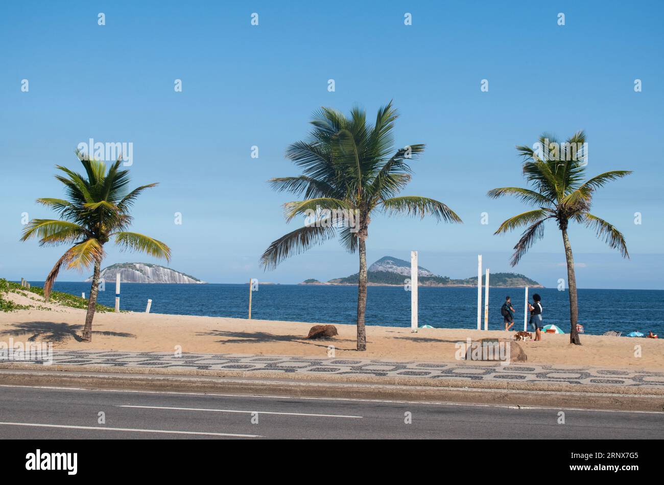 Rio de Janeiro, Brazil: Ipanema beach, one of the most famous beaches ...