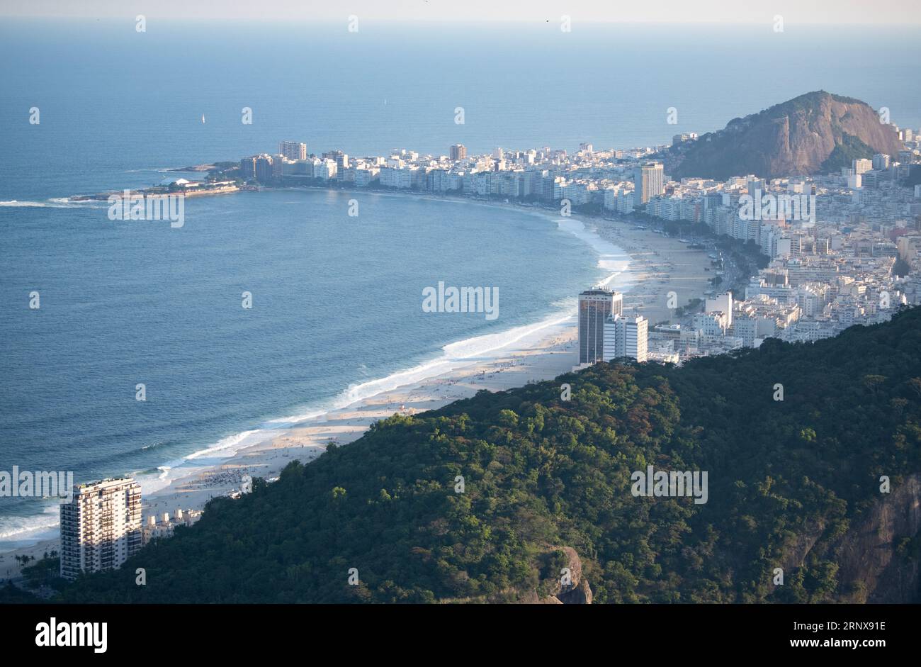 Rio de Janeiro, Brazil: stunning panoramic view of the city skyline ...