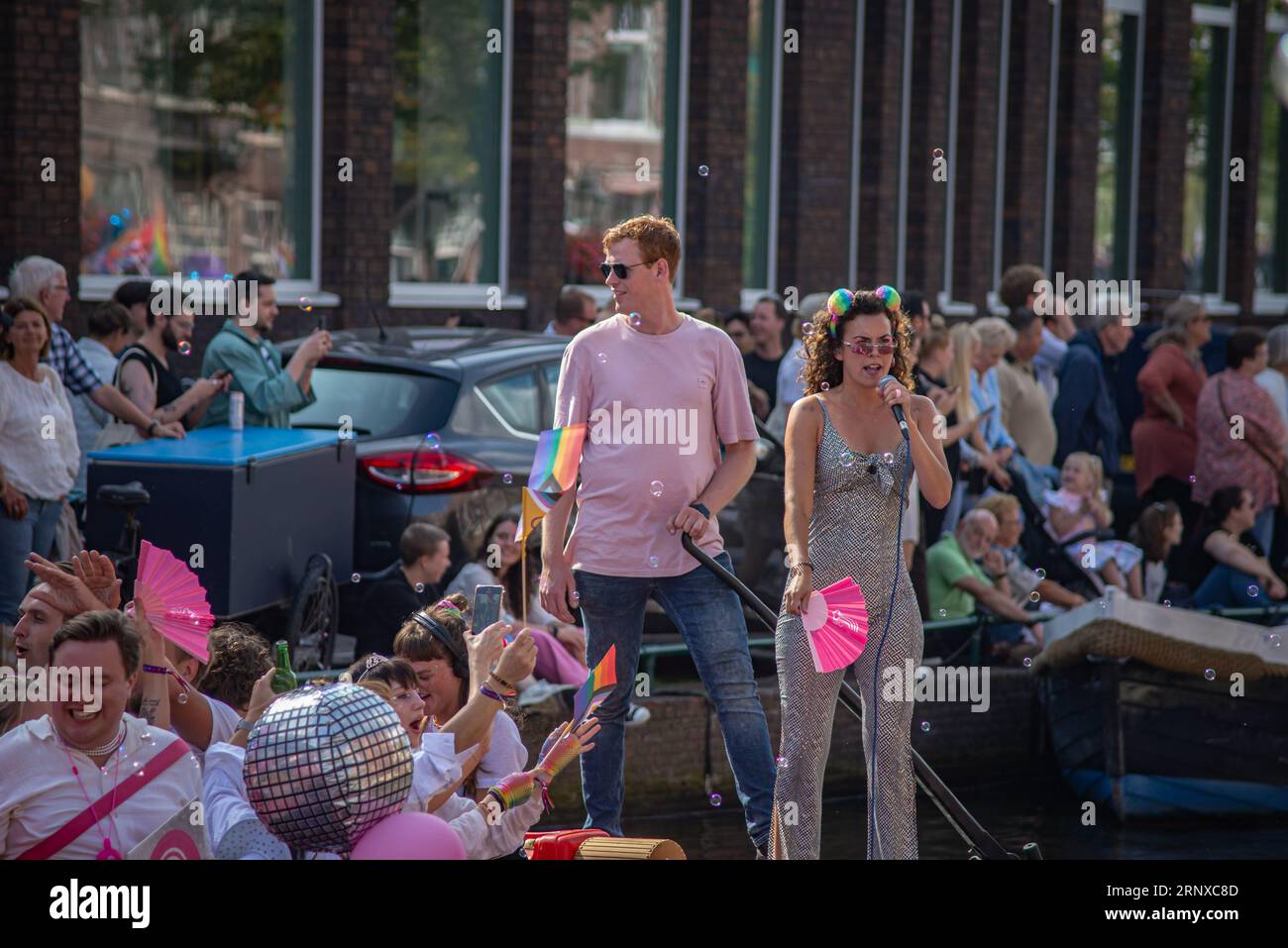 September 2, 2023, Leiden, Netherlands, First Pride with colorful ...