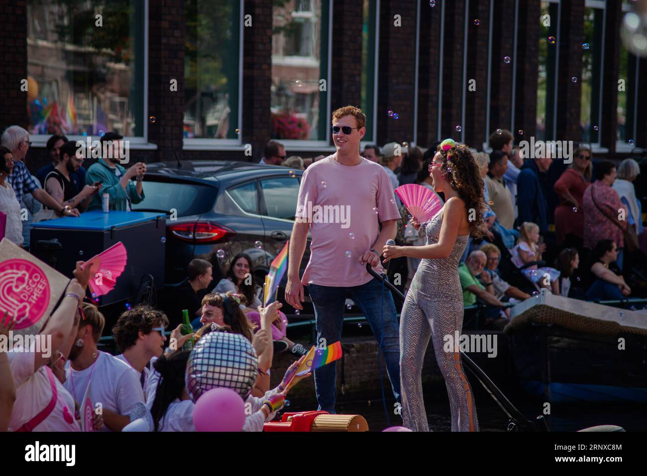 September 2, 2023, Leiden, Netherlands, First Pride with colorful ...