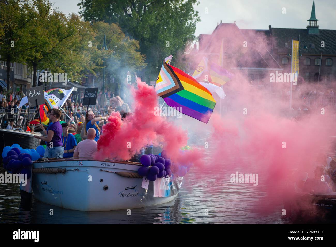 September 2, 2023, Leiden, Netherlands, First Pride with colorful ...