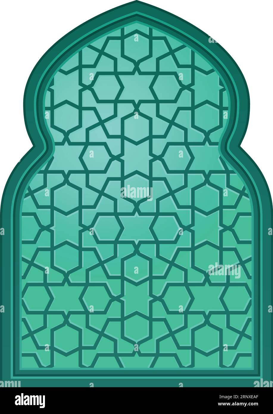 Middle eastern decorative window with traditional ornament glass Stock ...
