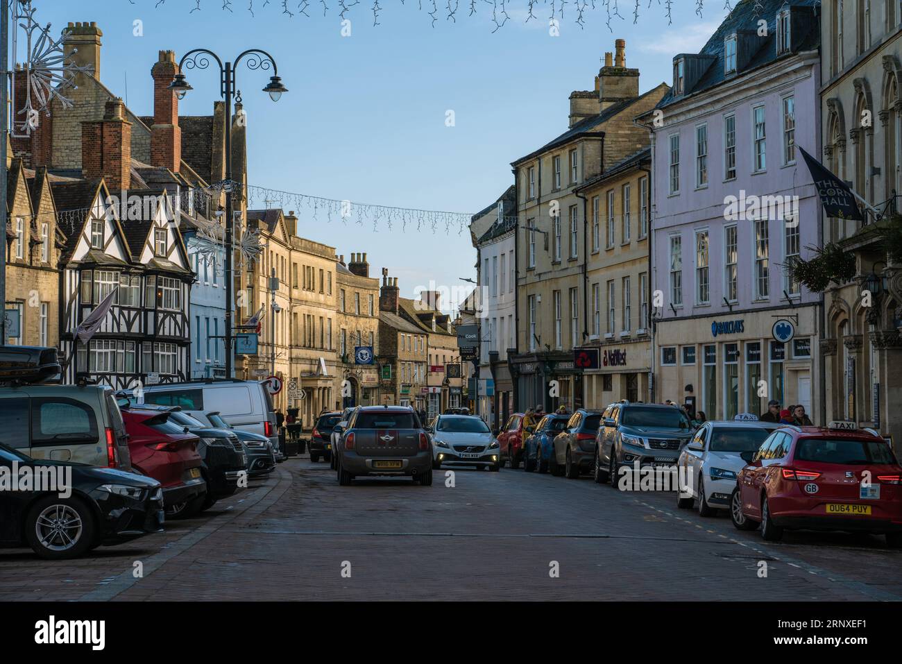 This is the town centre of Cirencester, a busy shopping area and ...