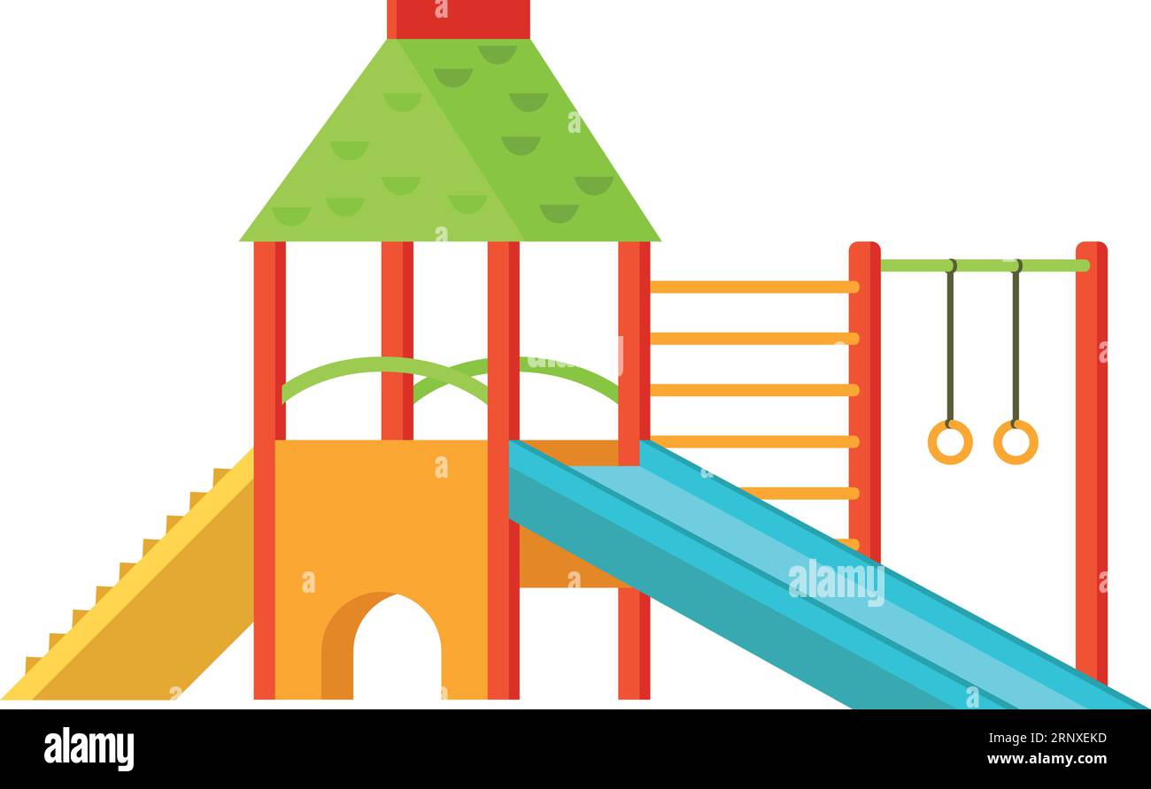 Colorful kids playpark Stock Vector Images - Alamy