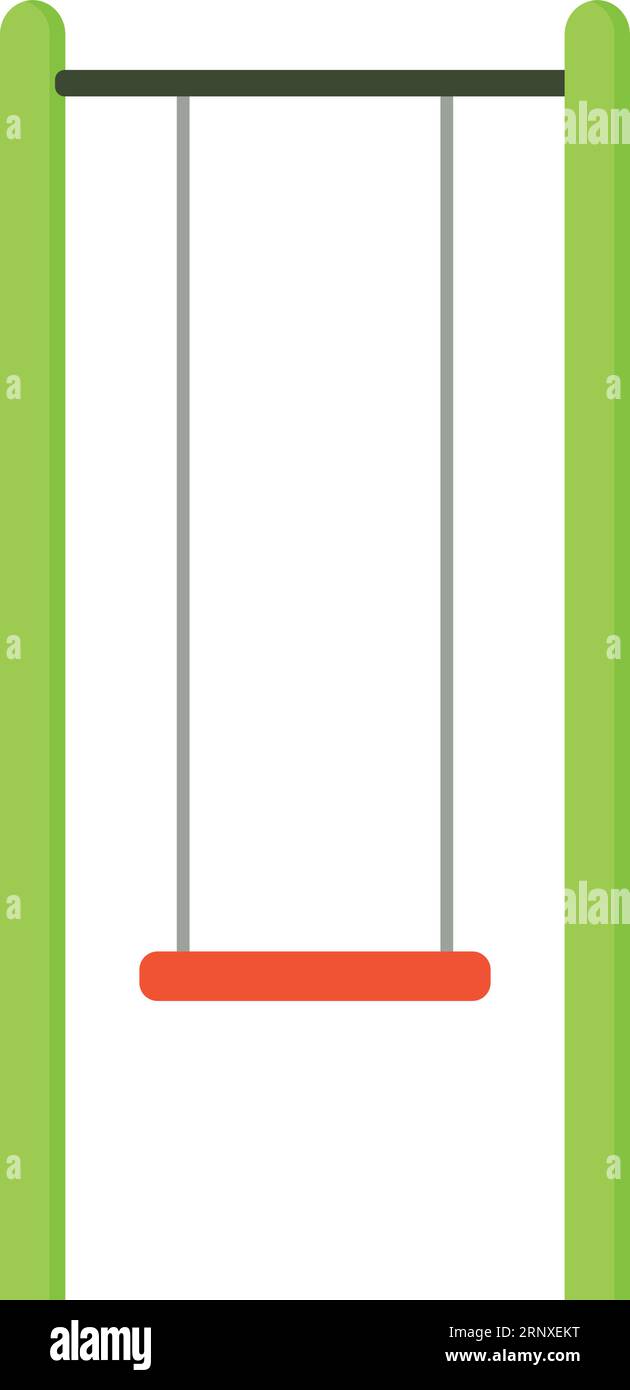 Child swing icon. Playground color activity equipment Stock Vector ...