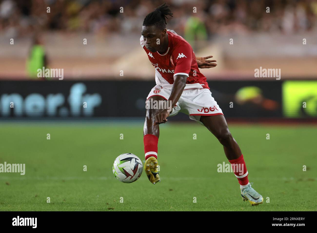 Monaco, Monaco. 2nd Sep, 2023. Wilfried Singo of AS Monaco during the ...