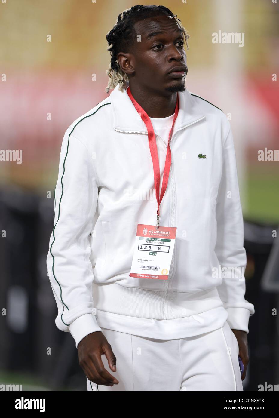 Monaco, Monaco. 2nd Sep, 2023. A dejected Faitout Maouassa of RC Lens ...