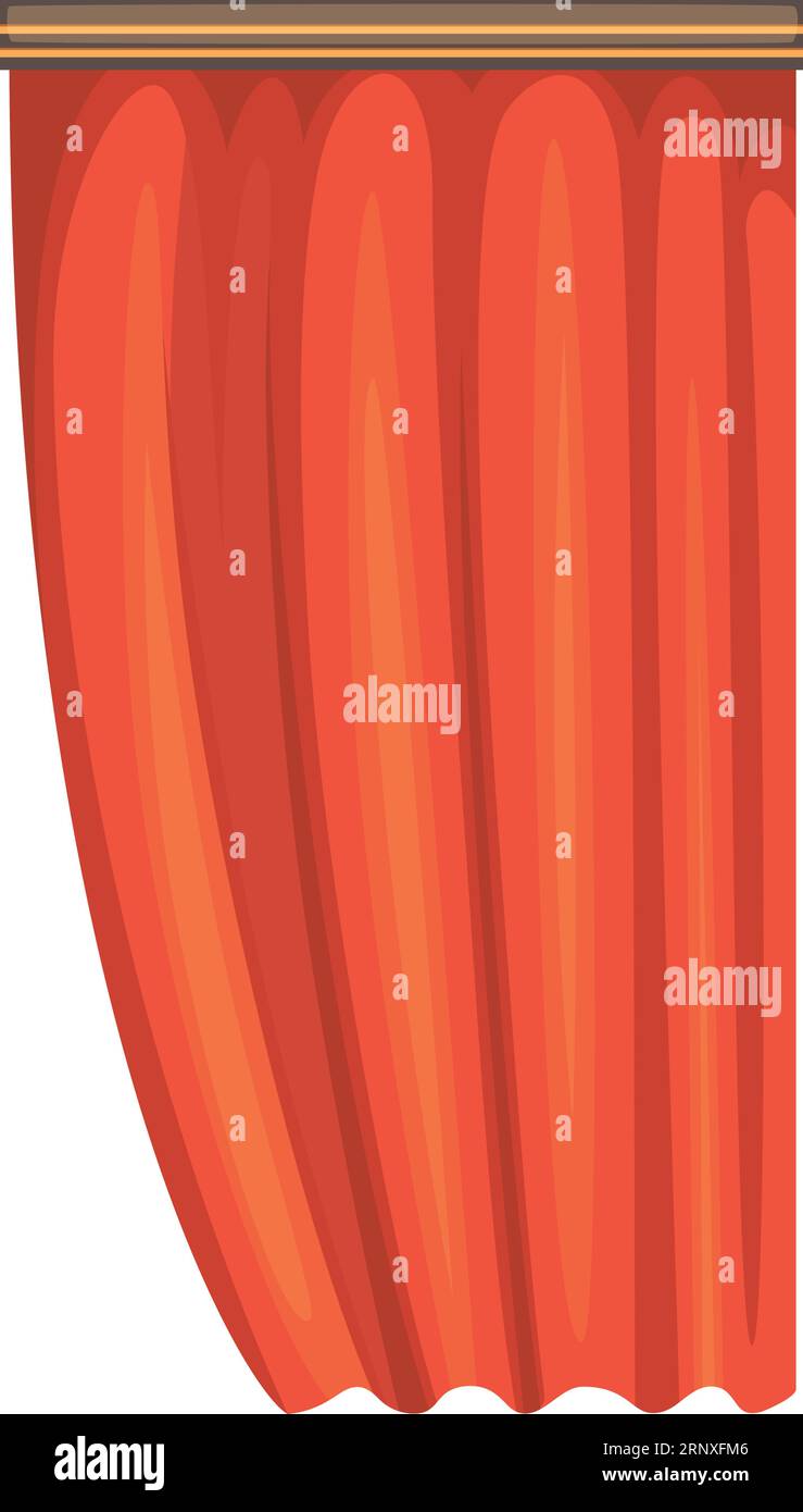 Red velvet curtain opening scene Cut Out Stock Images & Pictures - Alamy
