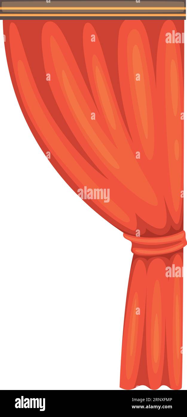 Red drapery realistic luxury Cut Out Stock Images & Pictures - Alamy