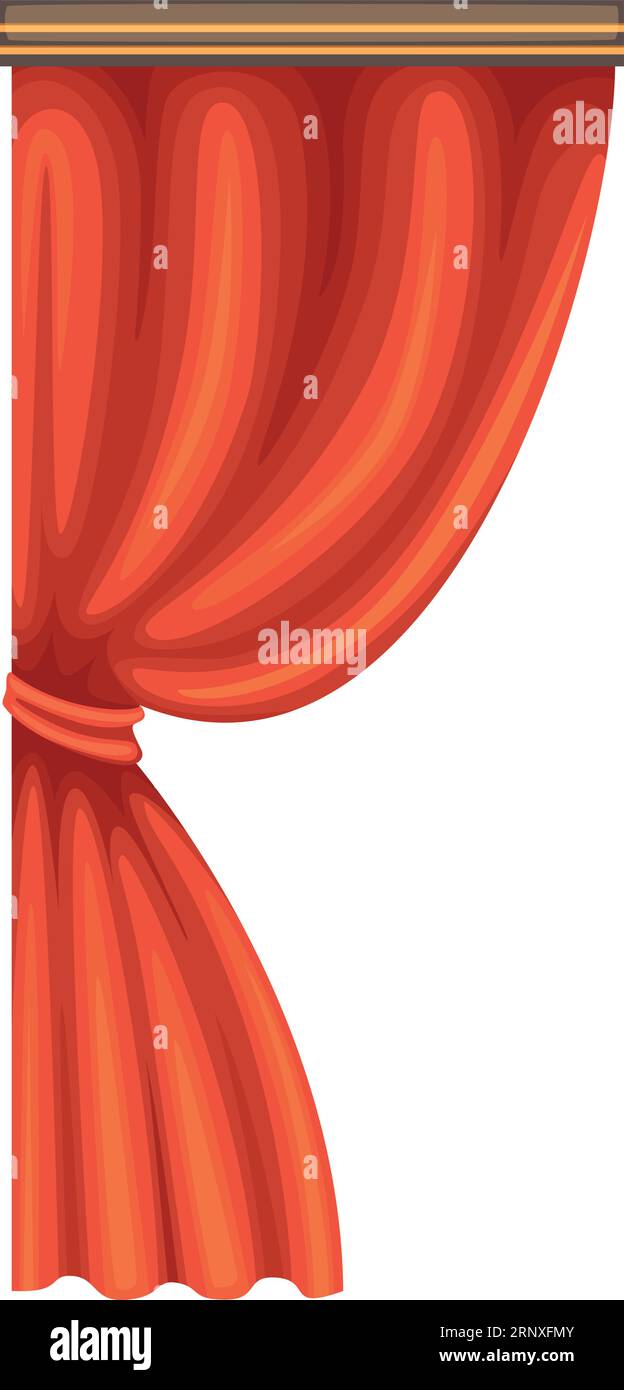 Red drapery realistic luxury Cut Out Stock Images & Pictures - Alamy