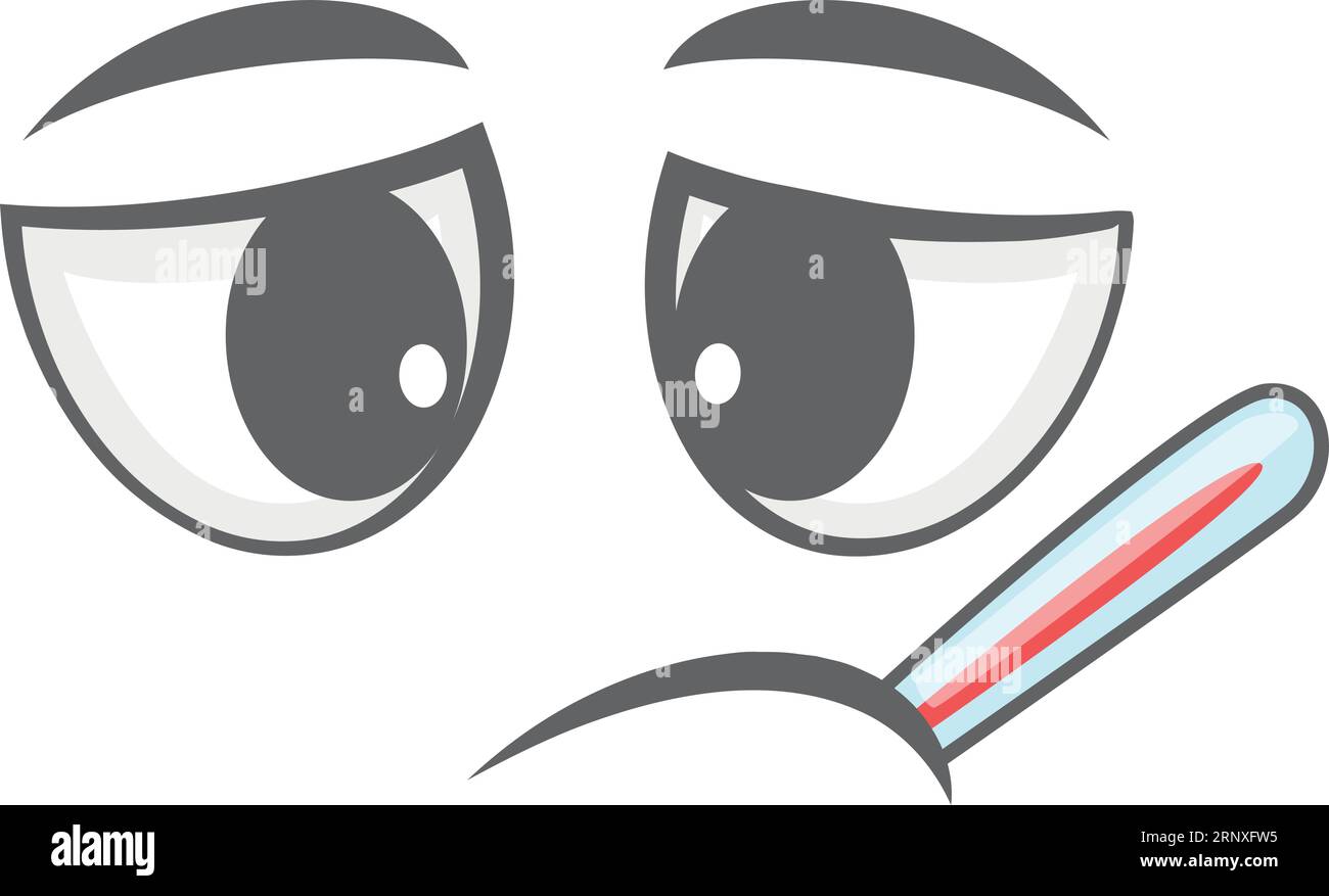 Feeling sick emoji concept Stock Vector Images - Alamy