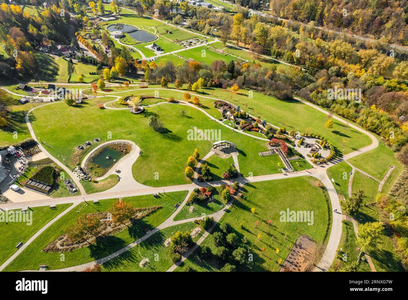 Sensory Gardens in Muszyna in autumn, Lesser Poland Voivodeship, Poland ...
